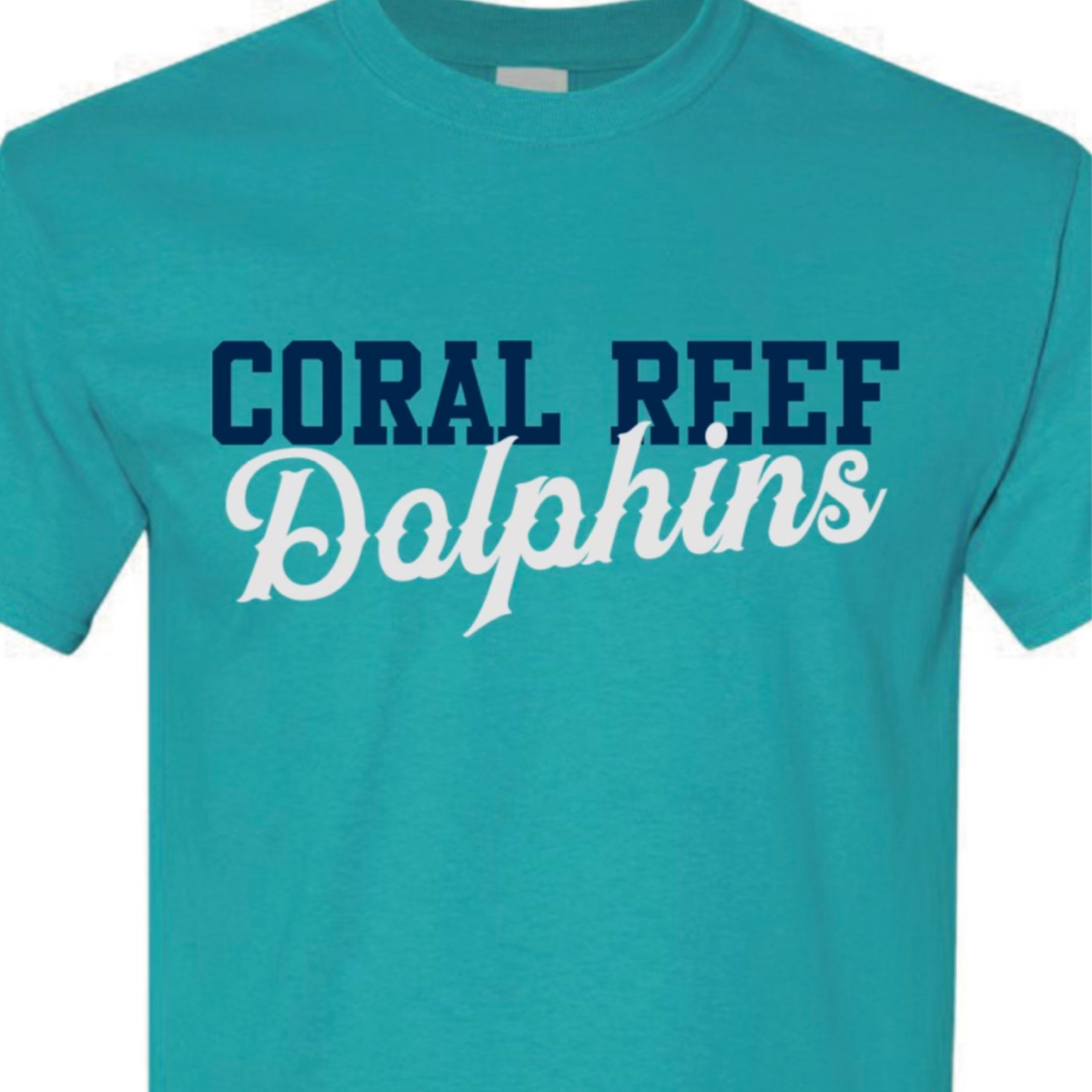 Coral Reef Front Logo Teal